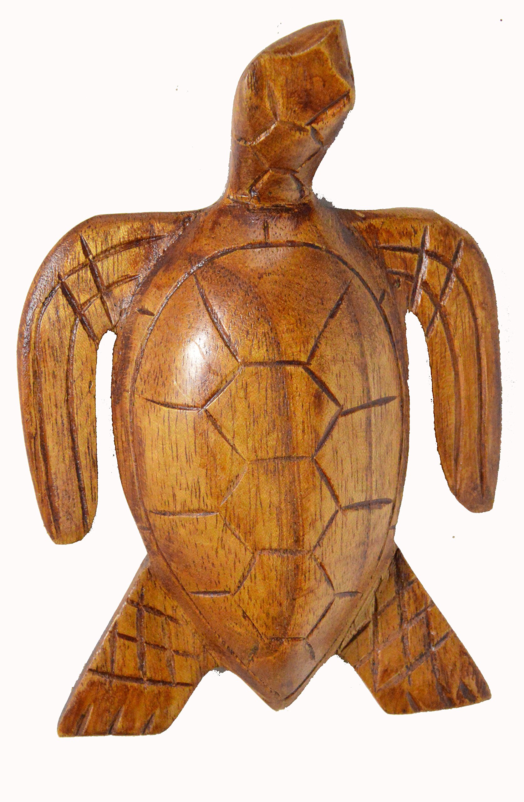 Hand Carved Wood Sea Turtle