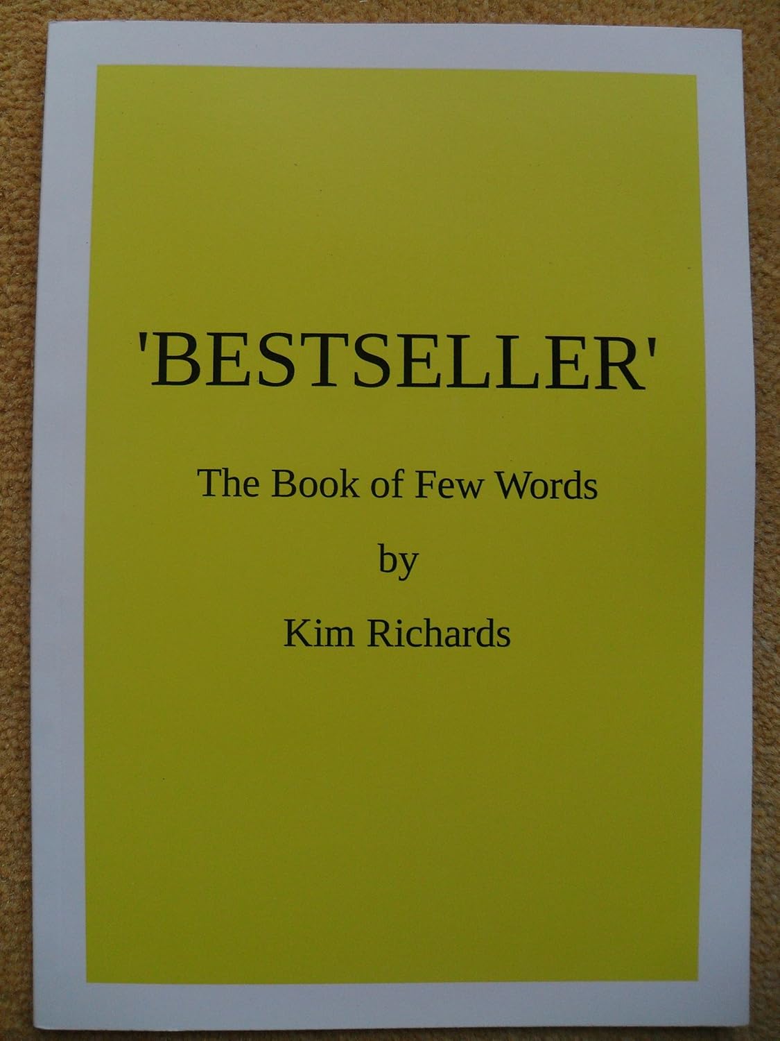 Amazon.co.jp: Bestseller: The Book of Few Words : Richards, Kim: 洋書