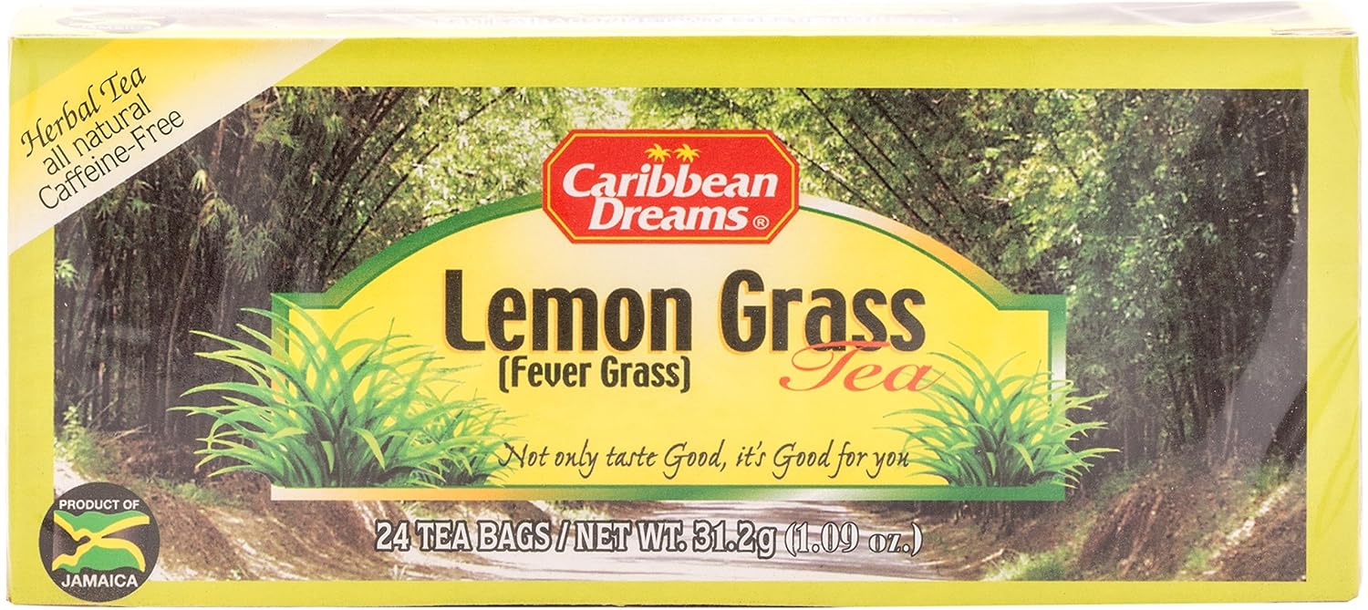 Amazon.com : Caribbean Dreams Lemon Grass Tea, Fever Grass Tea, 24 tea ...