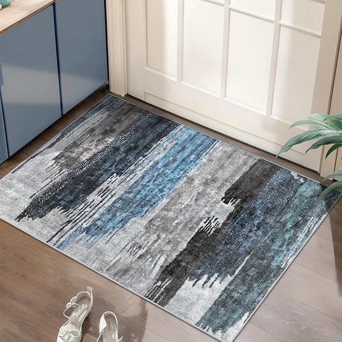 Amazon.com: Ciicool Modern Abstract Area Rug 2x3 Washable Small ...