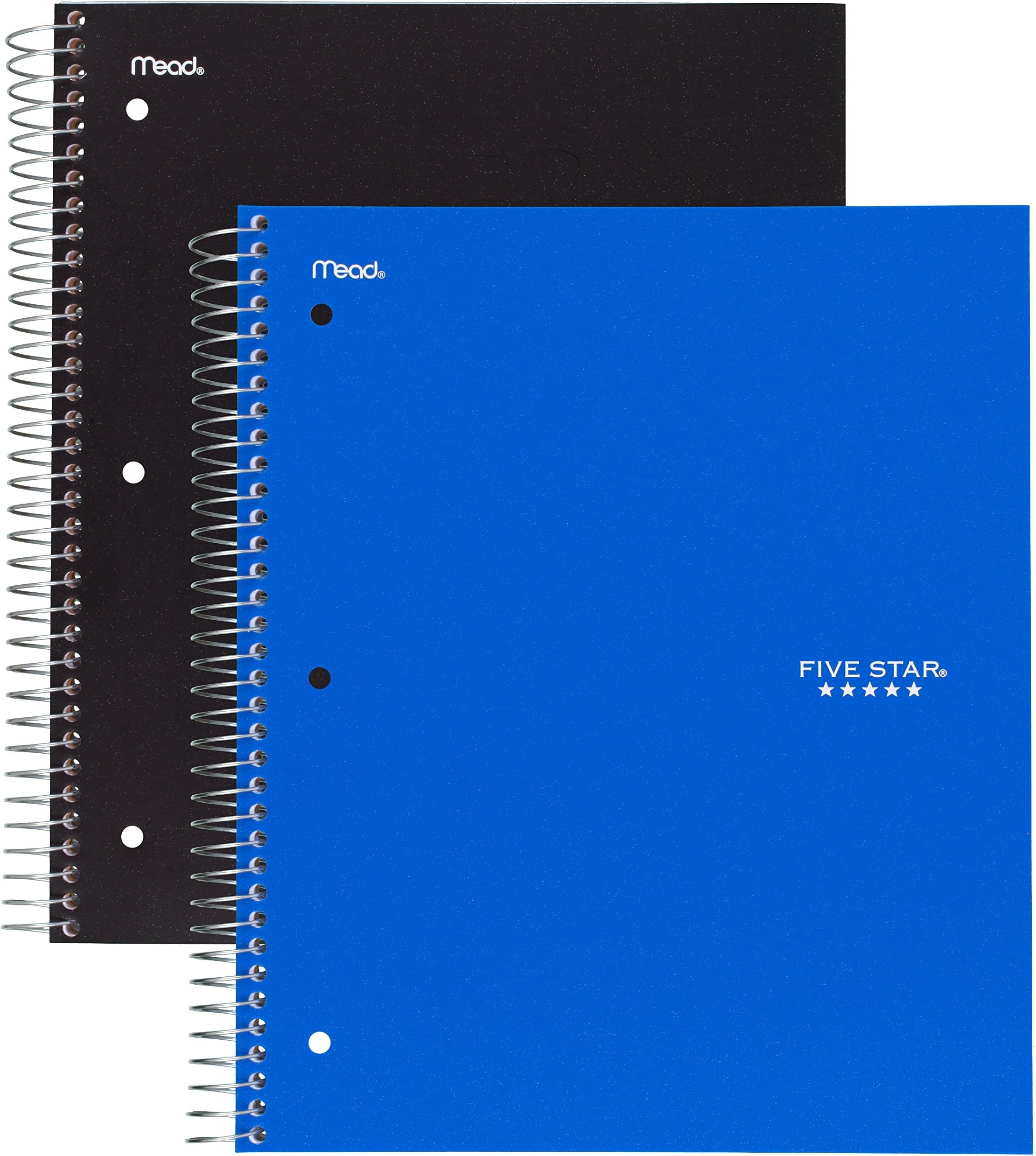 Amazon.com : Five Star Spiral Notebooks + Study App, 2 Pack, 3 Subject ...