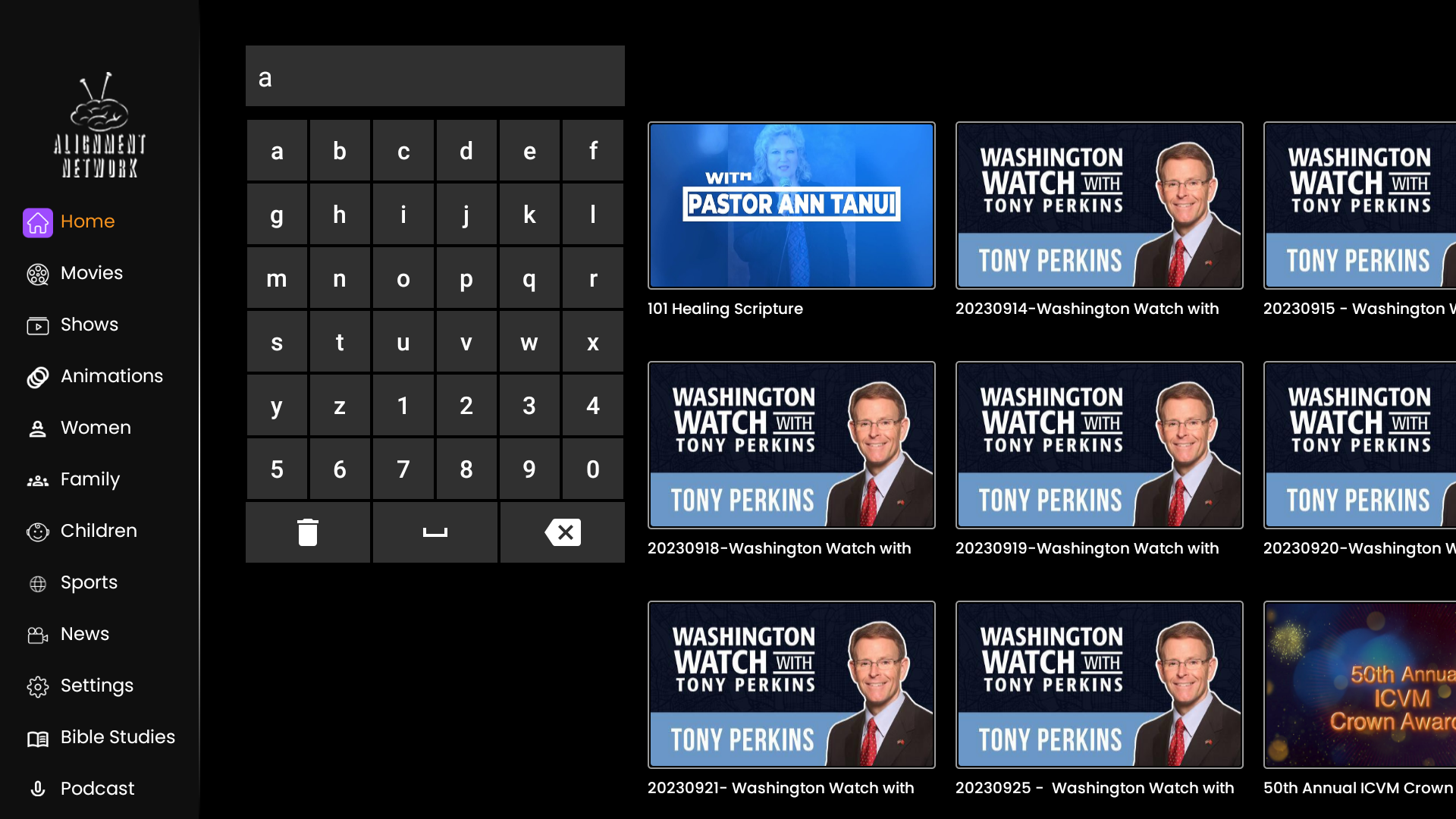 Alignment Network TV - App on Amazon Appstore