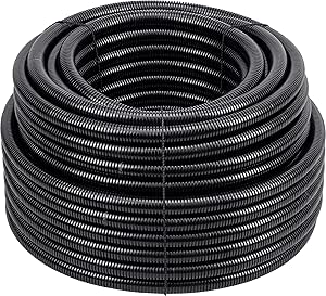 Meister Isolierrohr flexible Ausführung - 50 Meter - schwarz - 750 N (mittel) - M25 Gewinde ...