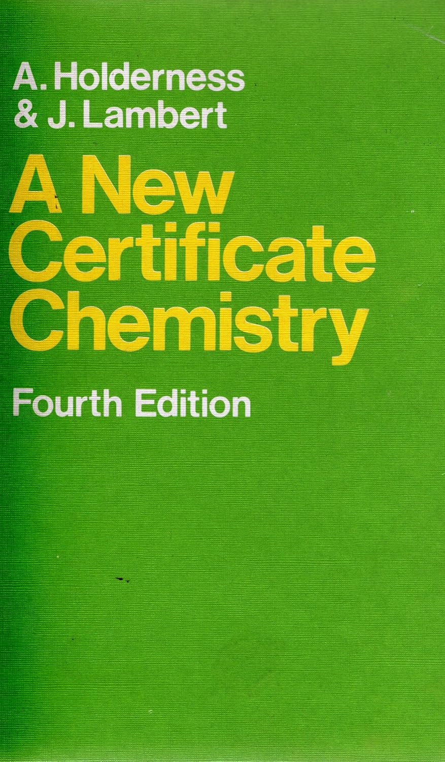 New Certificate Chemistry: Holderness, A, John Lambert: 9780435644086 ...