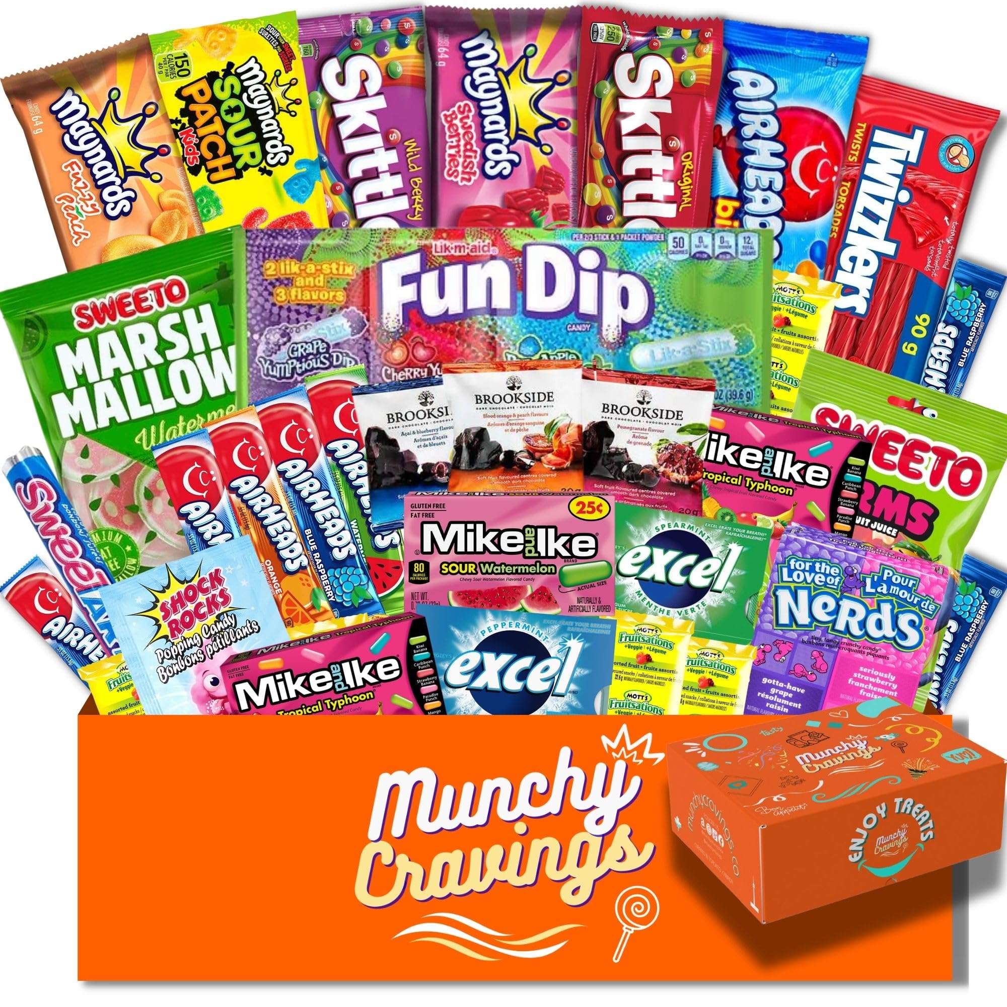 MunchyCravings Premium Candy Variety Box (40 count), For Adults, Teens ...