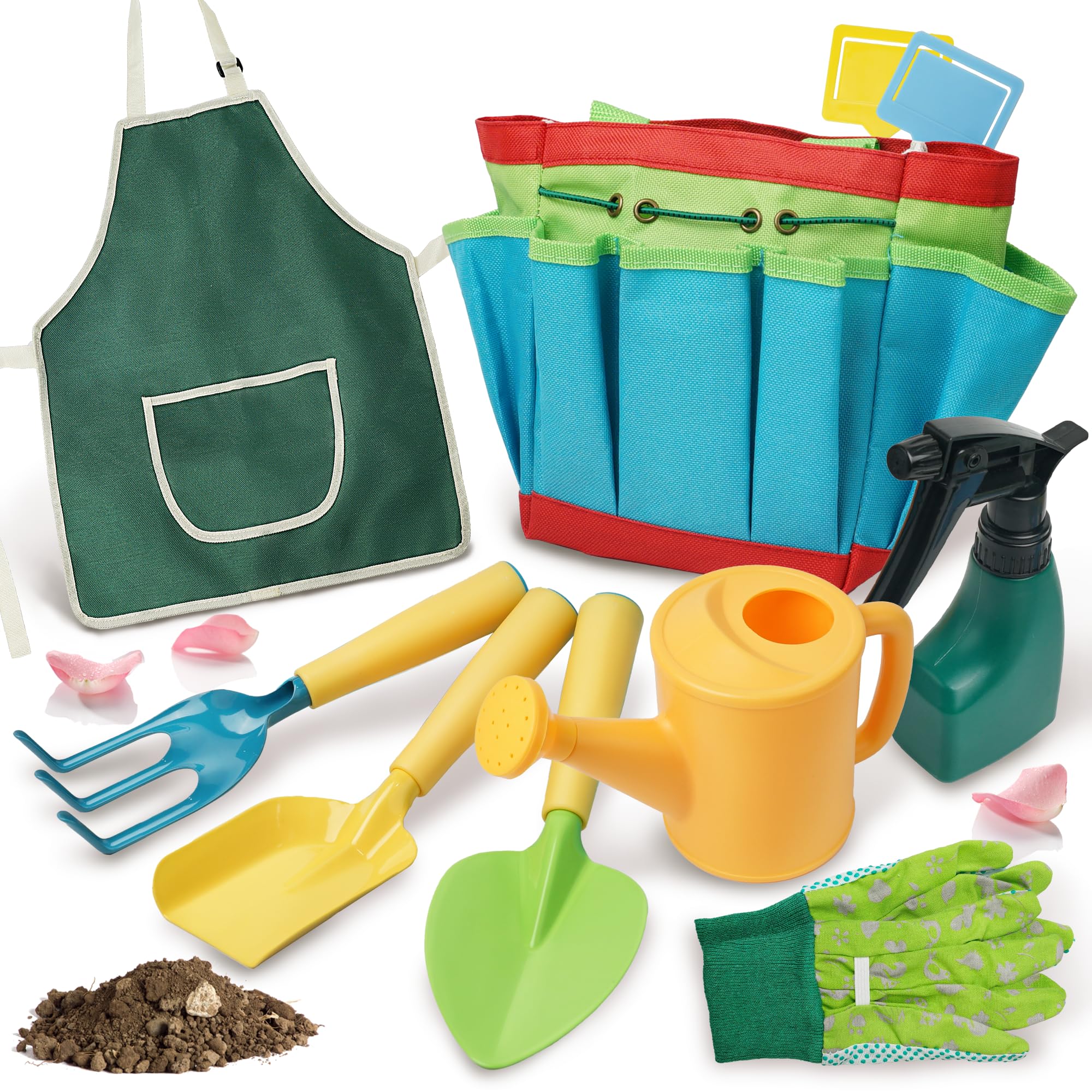 Amazon.com: SMILESSKIDDO Kids Gardening Set - Toddler Gardening Set ...