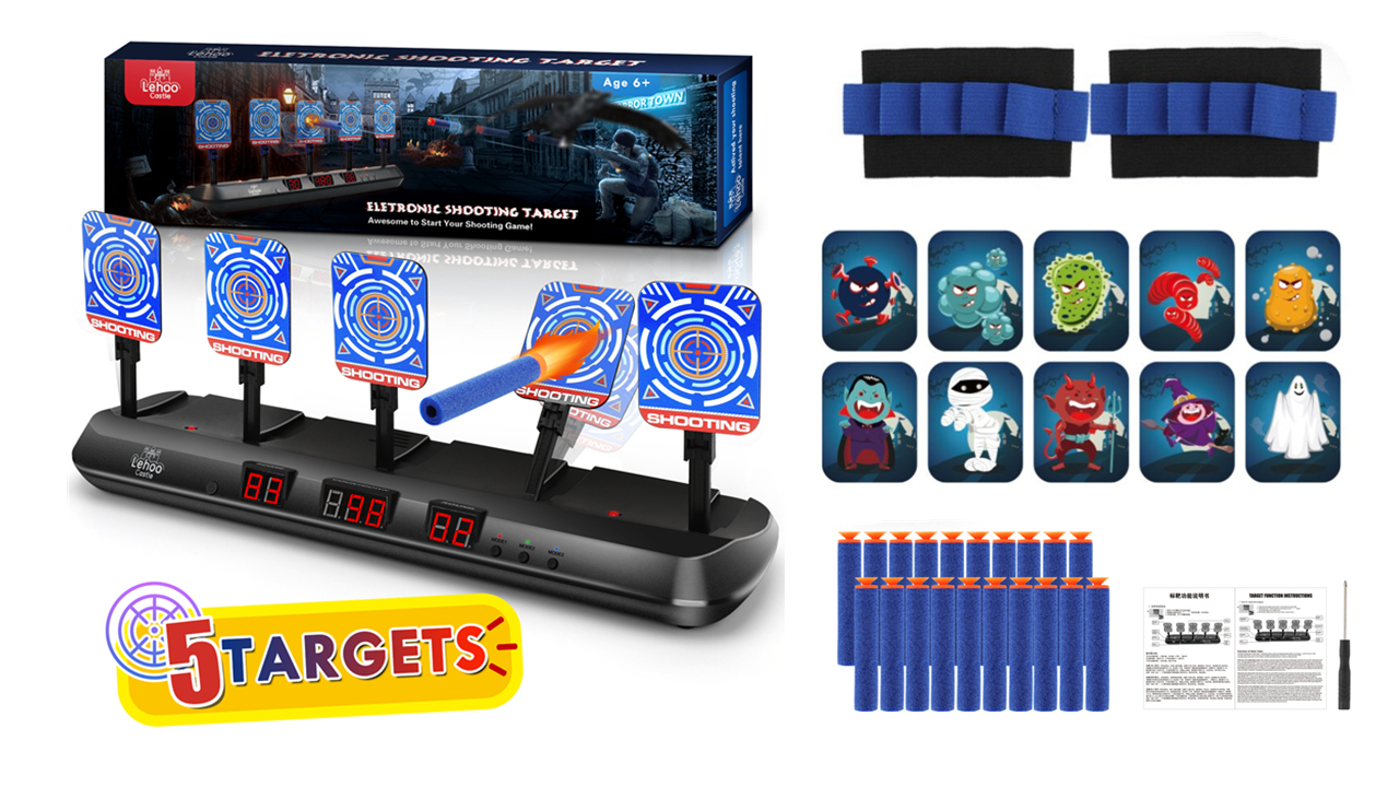 Watch 5 Target Shooting Games for Nerf Gun on Amazon Live