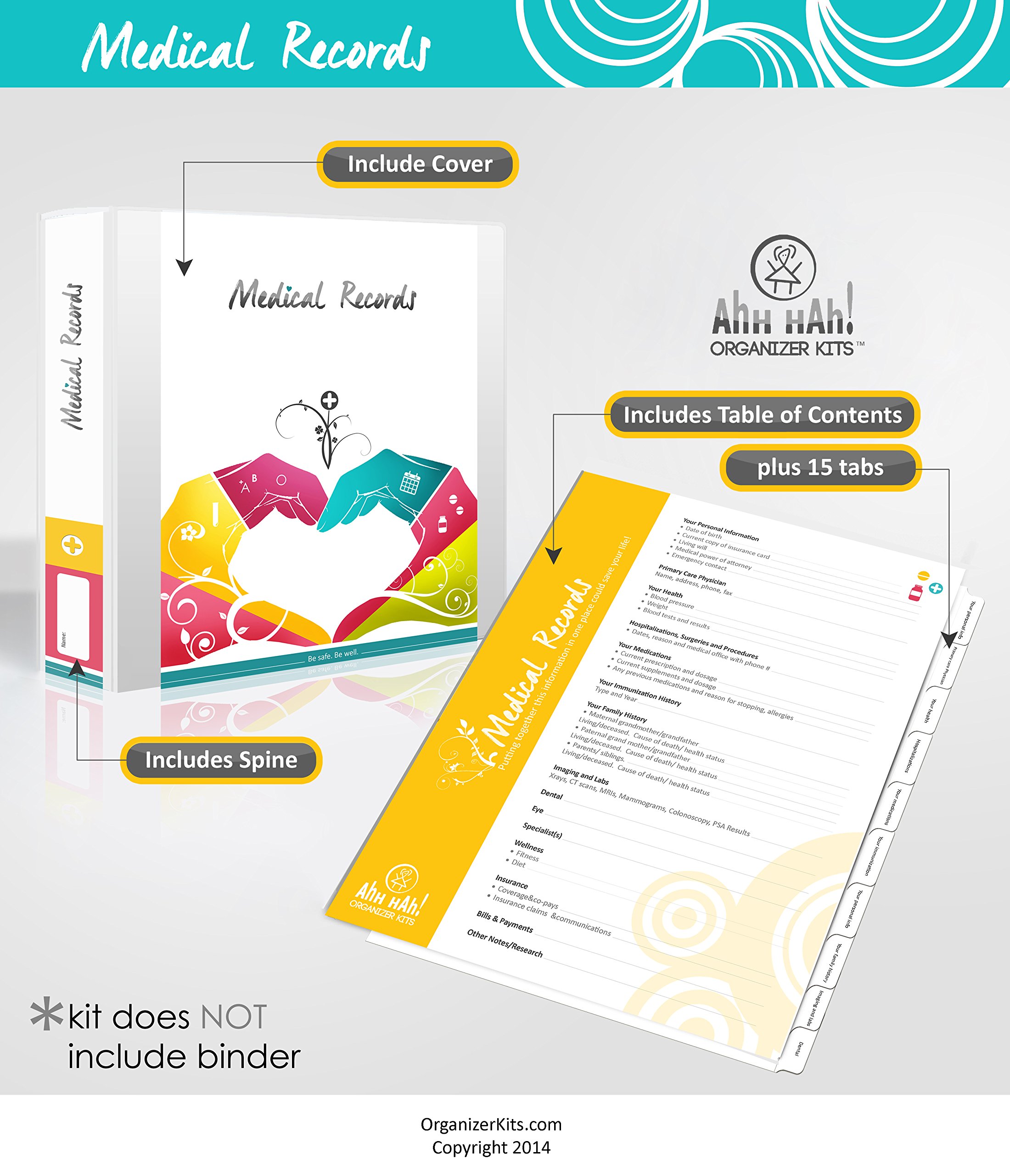 Open Binder With Health Records