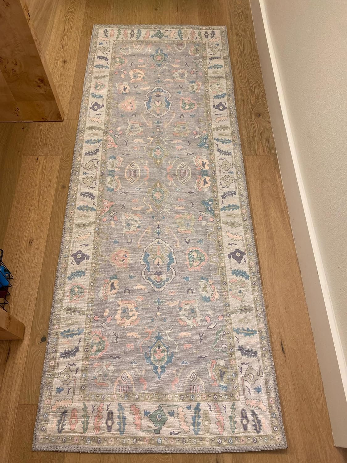Amazon.com: Modern Oushak Runner Rug, Vintage Turkish Pastel Oriental ...