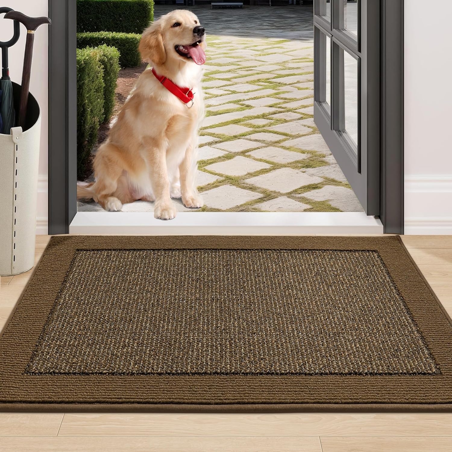 Amazon.com: BEQHAUSE Indoor Door Mat 24" x 36", Dirt Trapper Door Mats ...
