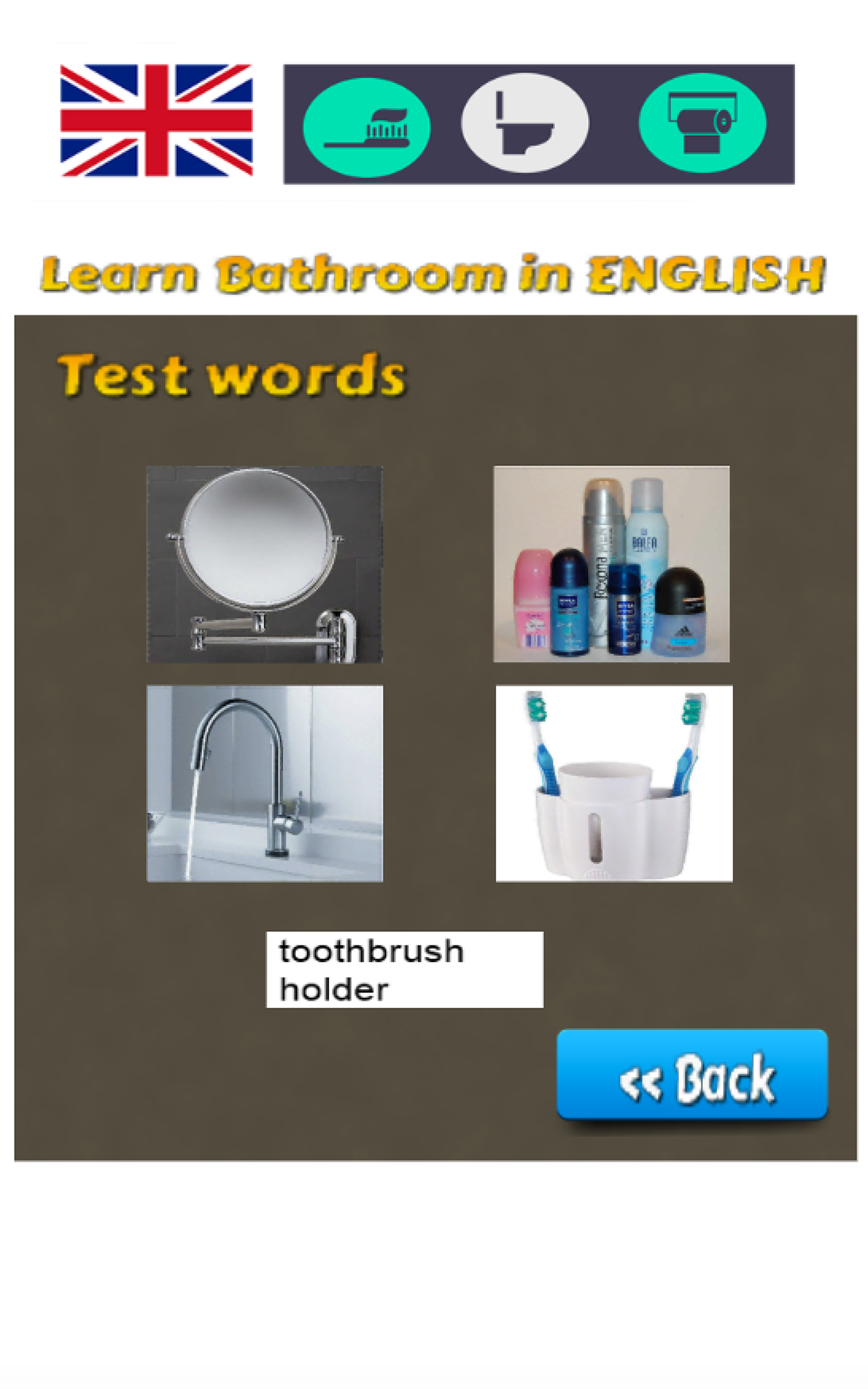 Learn Bathroom Words in English - App on Amazon Appstore