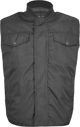 Amazon.com: Neo Jeans Motorcycle Vest with Back Armor Pocket Durable ...