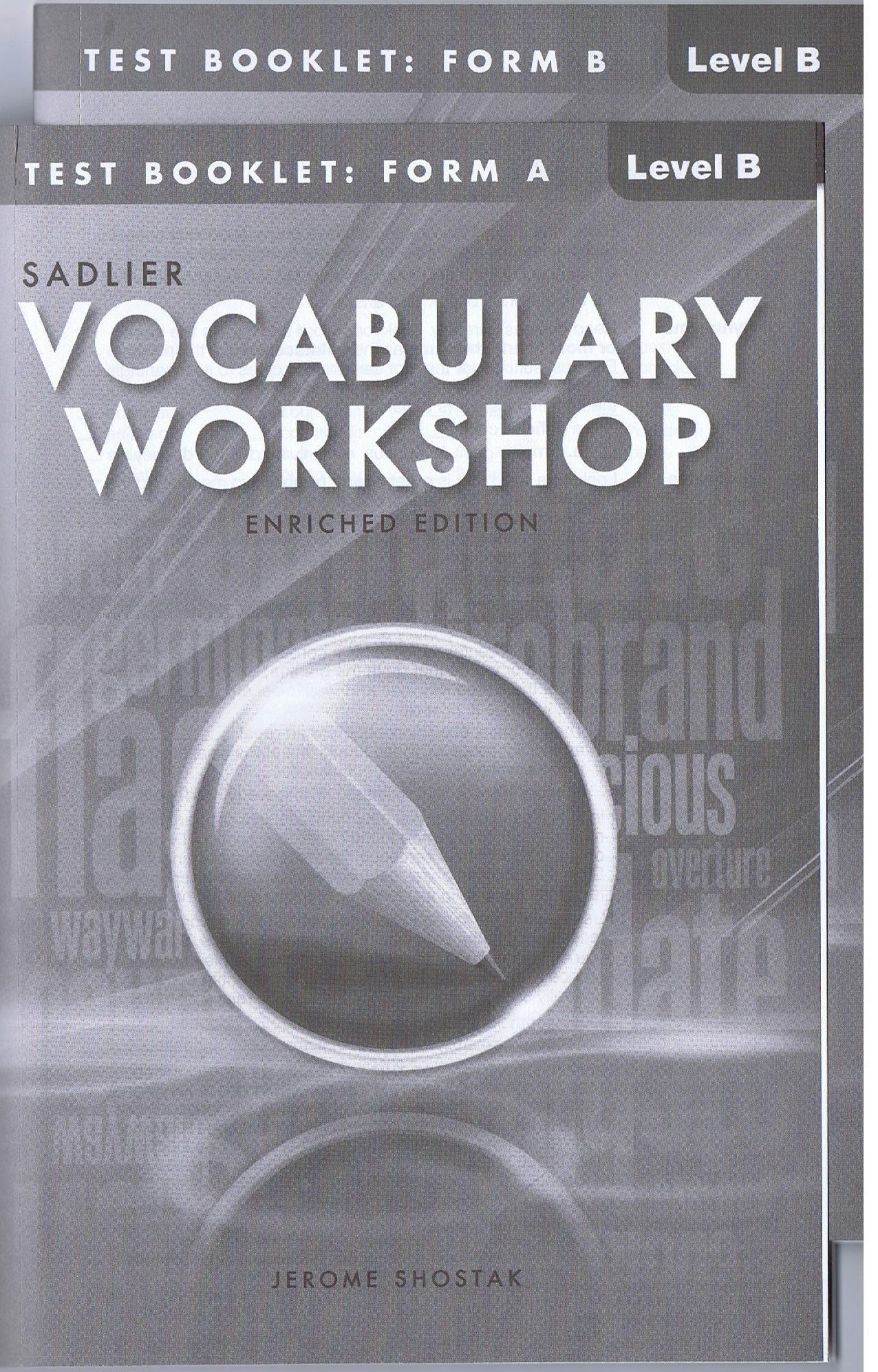 Amazon.com: Test Booklet Form AB SADLIER Vocabulary Workshop ENRICHED ...