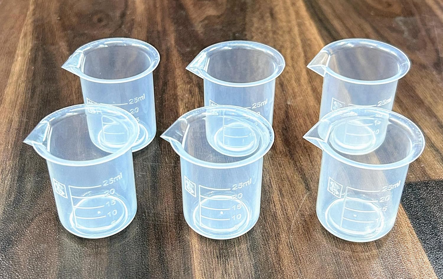 DT Science House Laboratory Beaker, 25 ml, Plastic (Polylab) pack of 6 ...