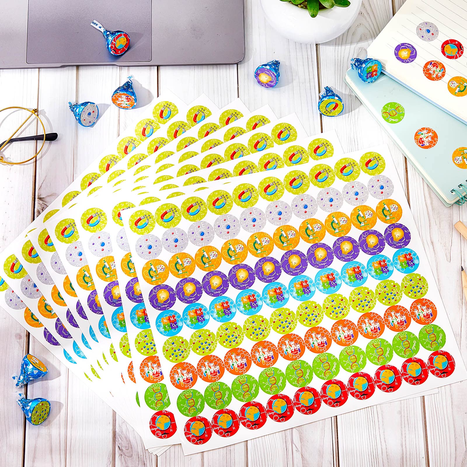Snapklik.com : 1800 Pcs Science Stickers For Kids Science Teacher ...
