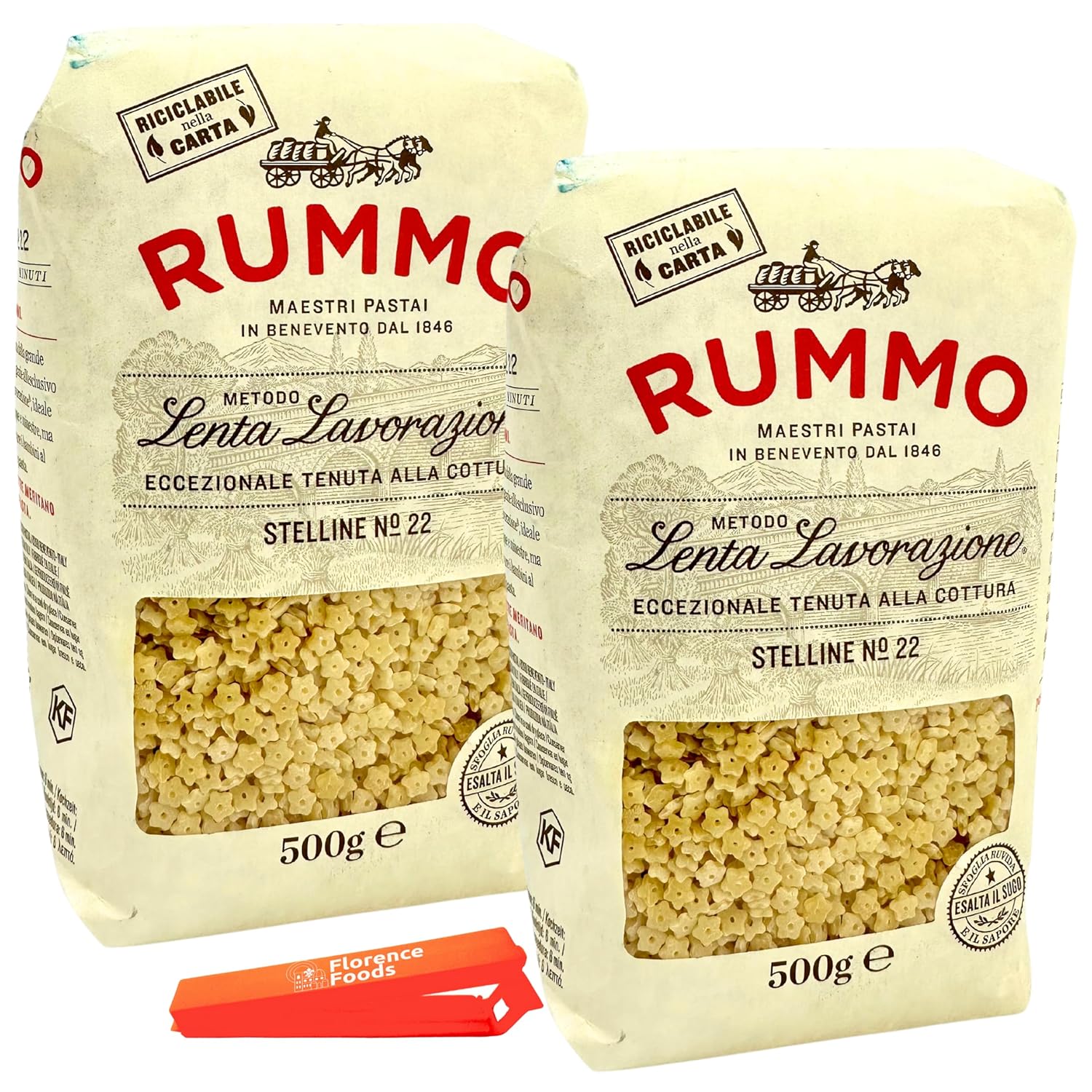 Amazon.com : Rummo Stelline Pasta Stars from Italy 1.1 lb. (500g)(Pack ...