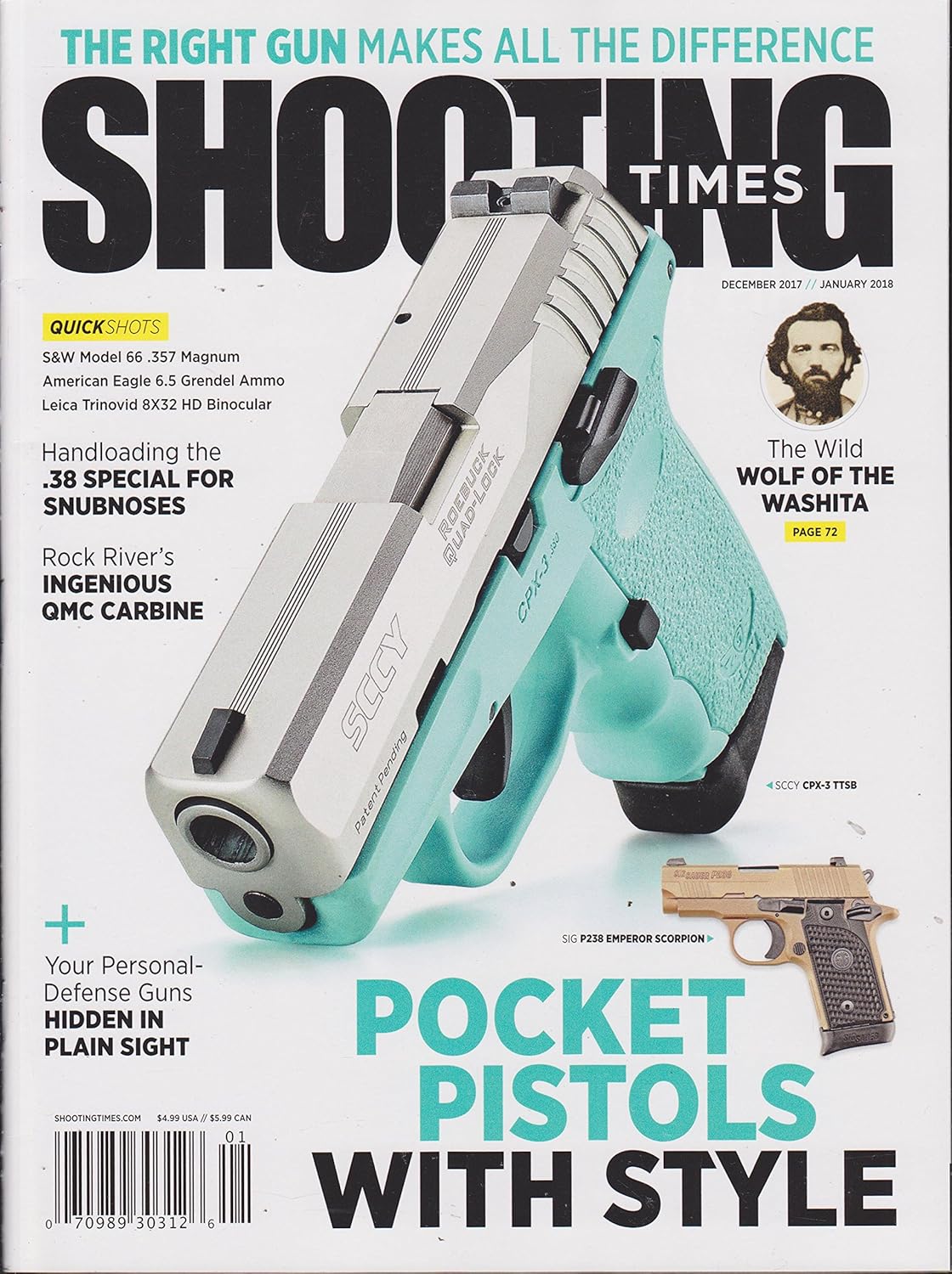 Shooting Times Magazine December 2017/January 2018 Pocket Pistols with ...
