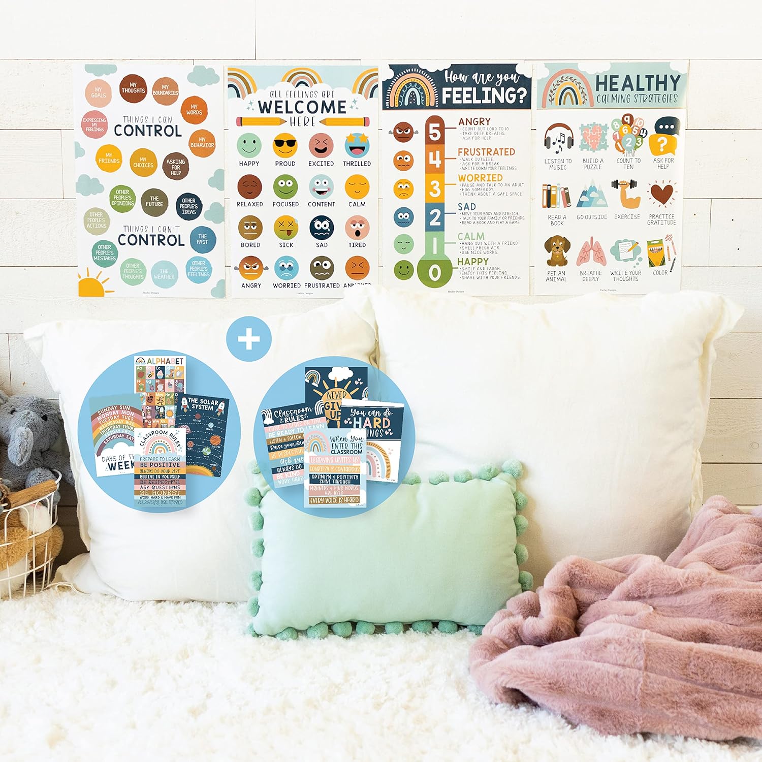 4 Tableau des sentiments Boho pour les enfants Maroc | Ubuy