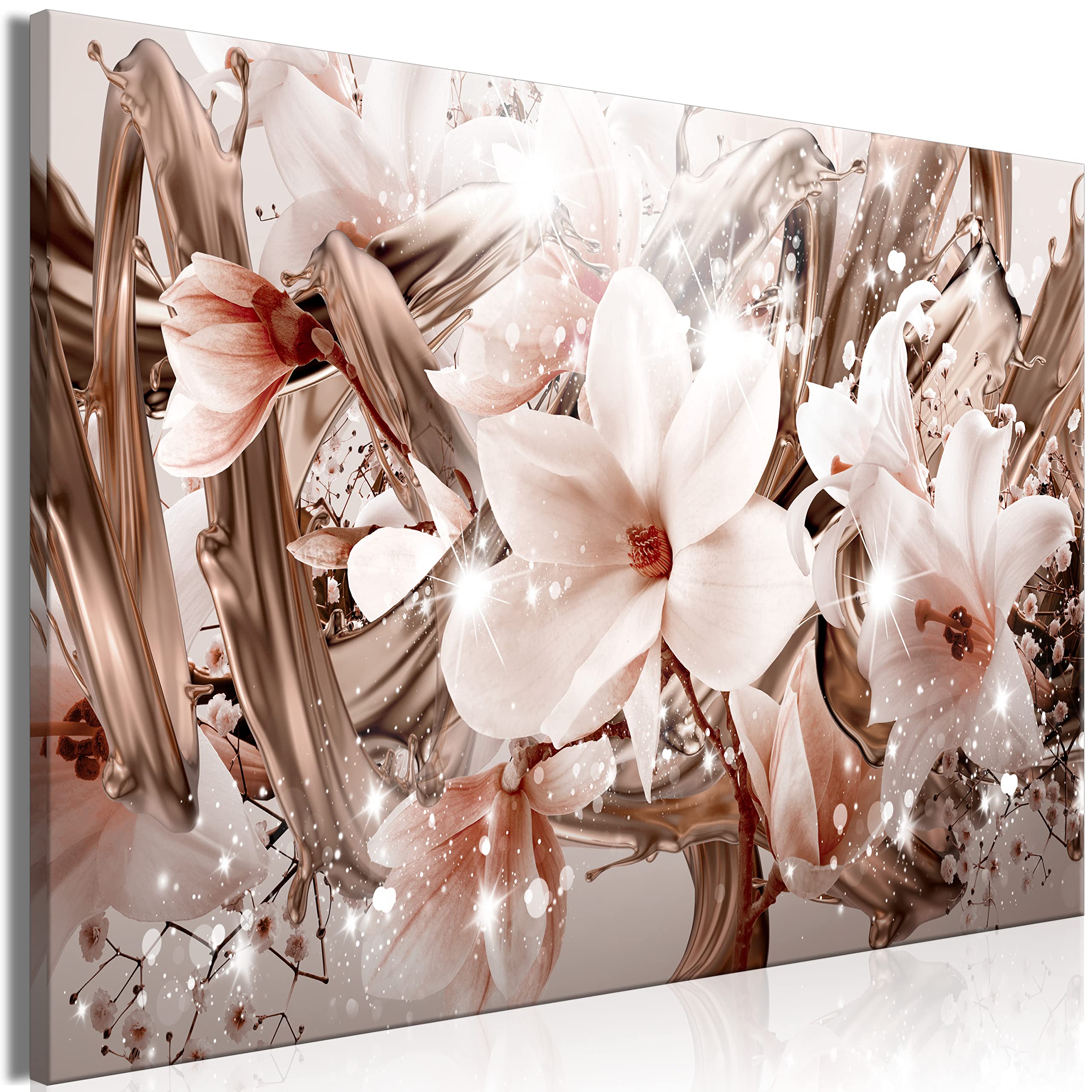 Amazon.com: artgeist Acoustic Canvas Wall Art Print Flowers 35x24 in ...