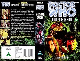 Doctor Who: Nightmare Of Eden [VHS] : Tom Baker, Lalla Ward, David ...