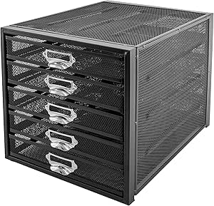 OSCO Black Wiremesh 5 Tier Paper Sorter | File Holder | Large A4 ...