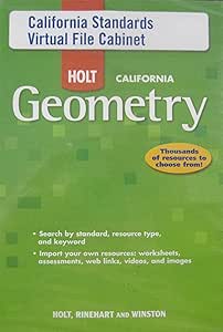Amazon.com: Holt Geometry California: Standards Virtual File Cabinet ...