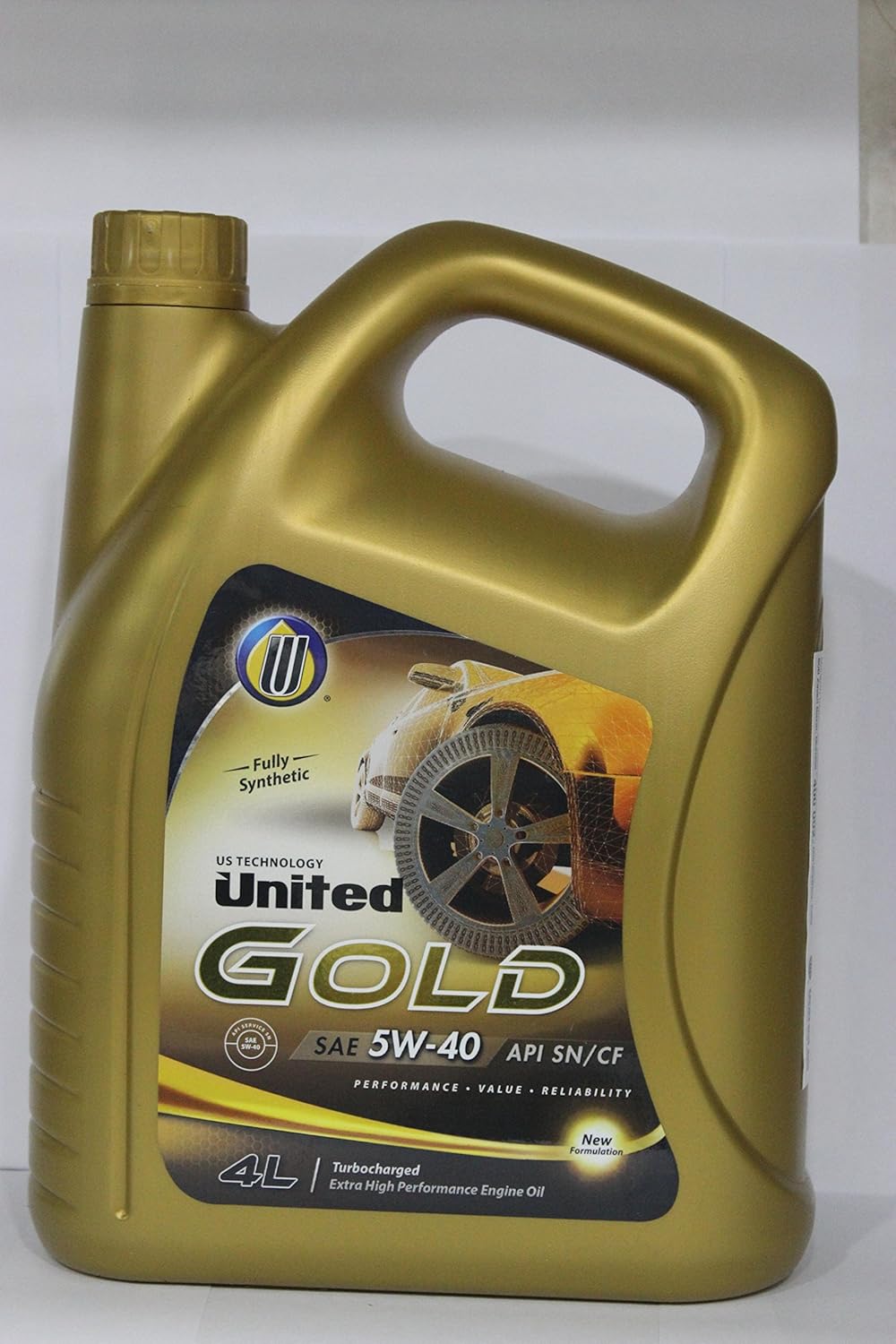 United Oil Gold Fully Synthetic SAE 5W40 API SN/CF Engine Oil for car ...