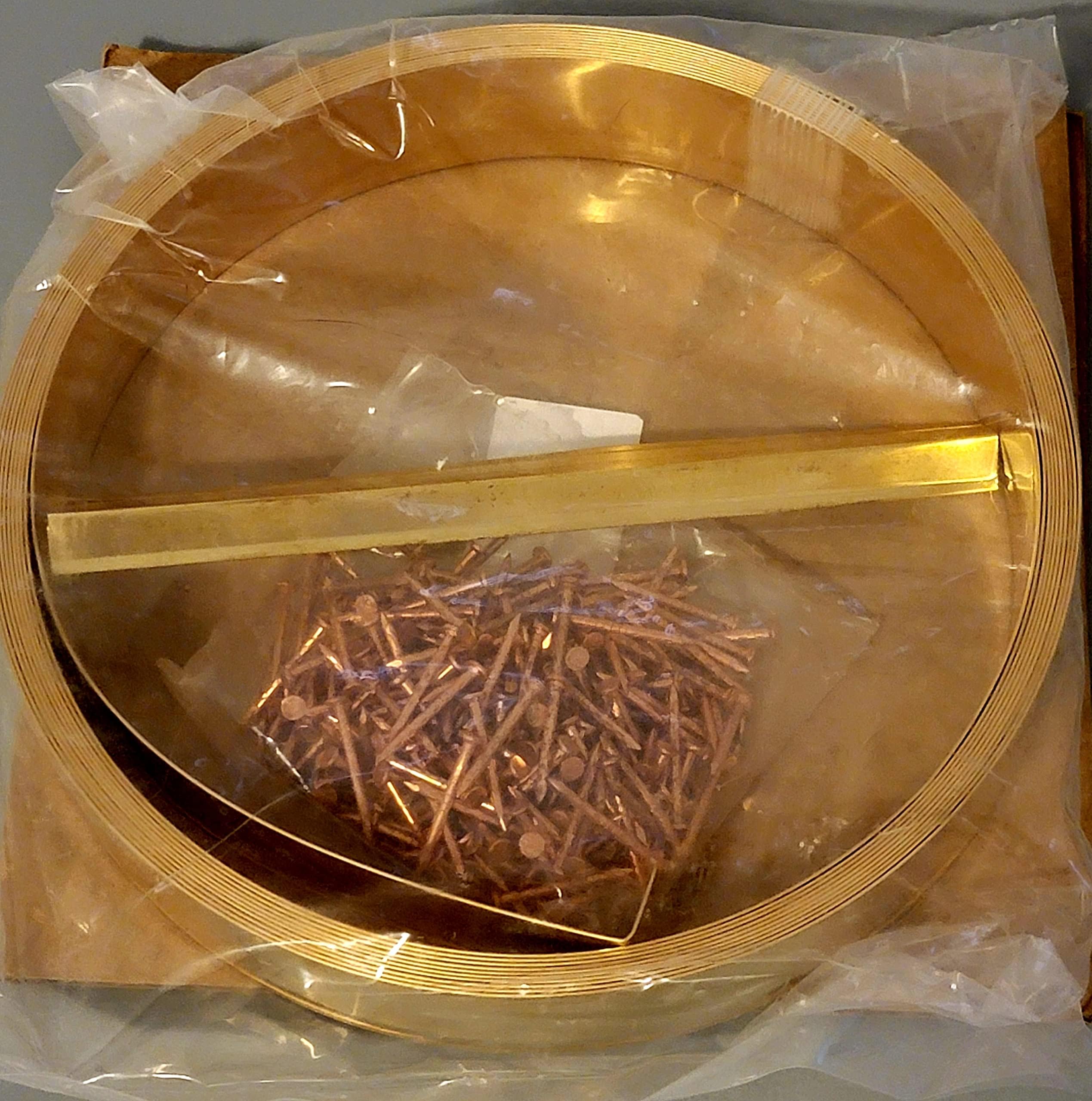1'x1/4" Spring Bronze Weather Strip Kit 17ft W/Bronze Nails & Lock ...