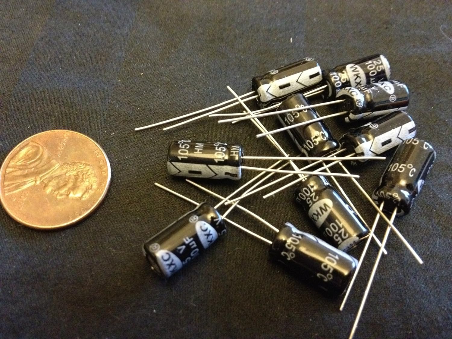 10 Pieces 25v 100uf Electrolytic Capacitor 6x12mm Radial C6: Amazon.com ...