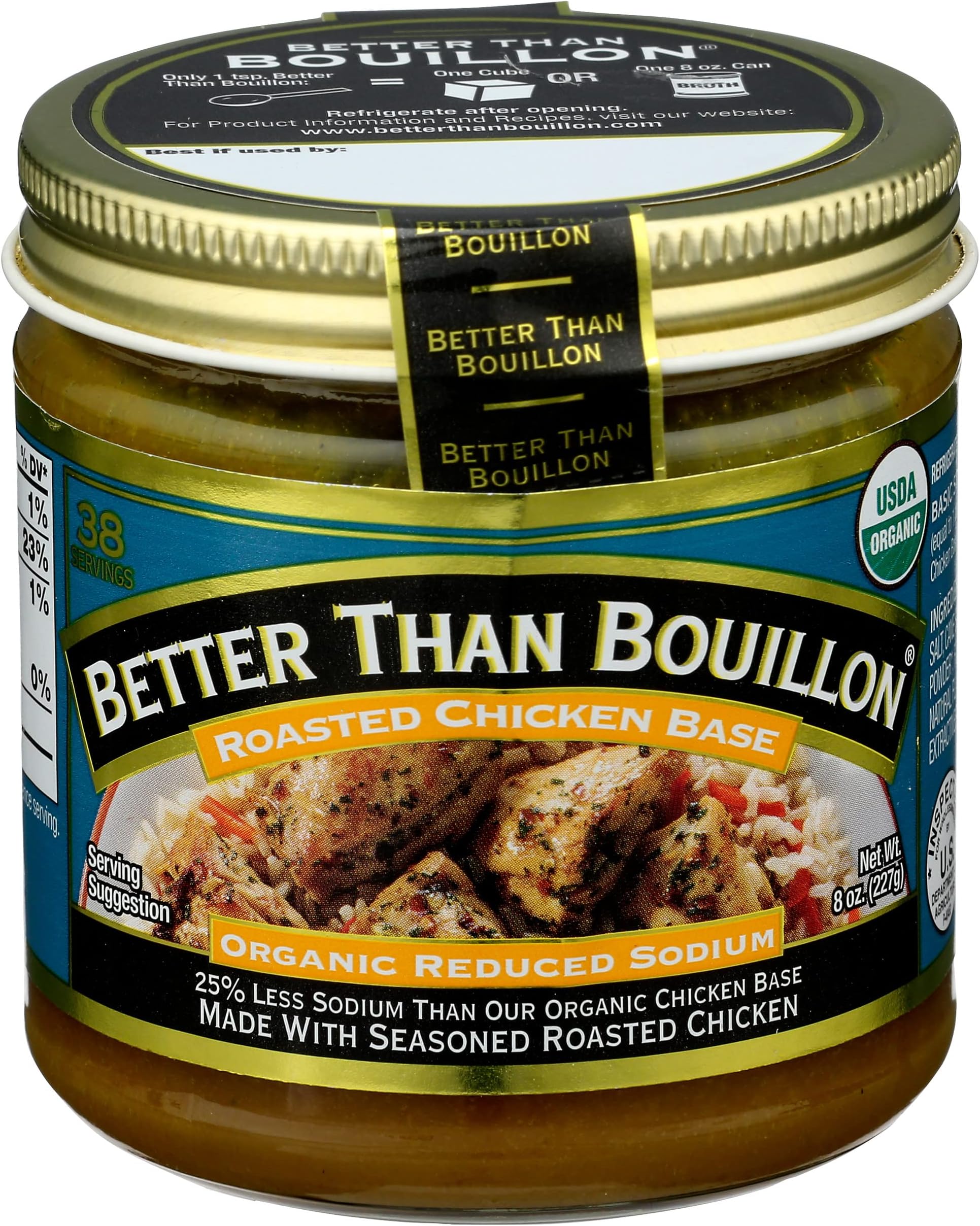 Amazon.com : Better Than Bouillon Reduced Sodium Roasted Chicken Base ...