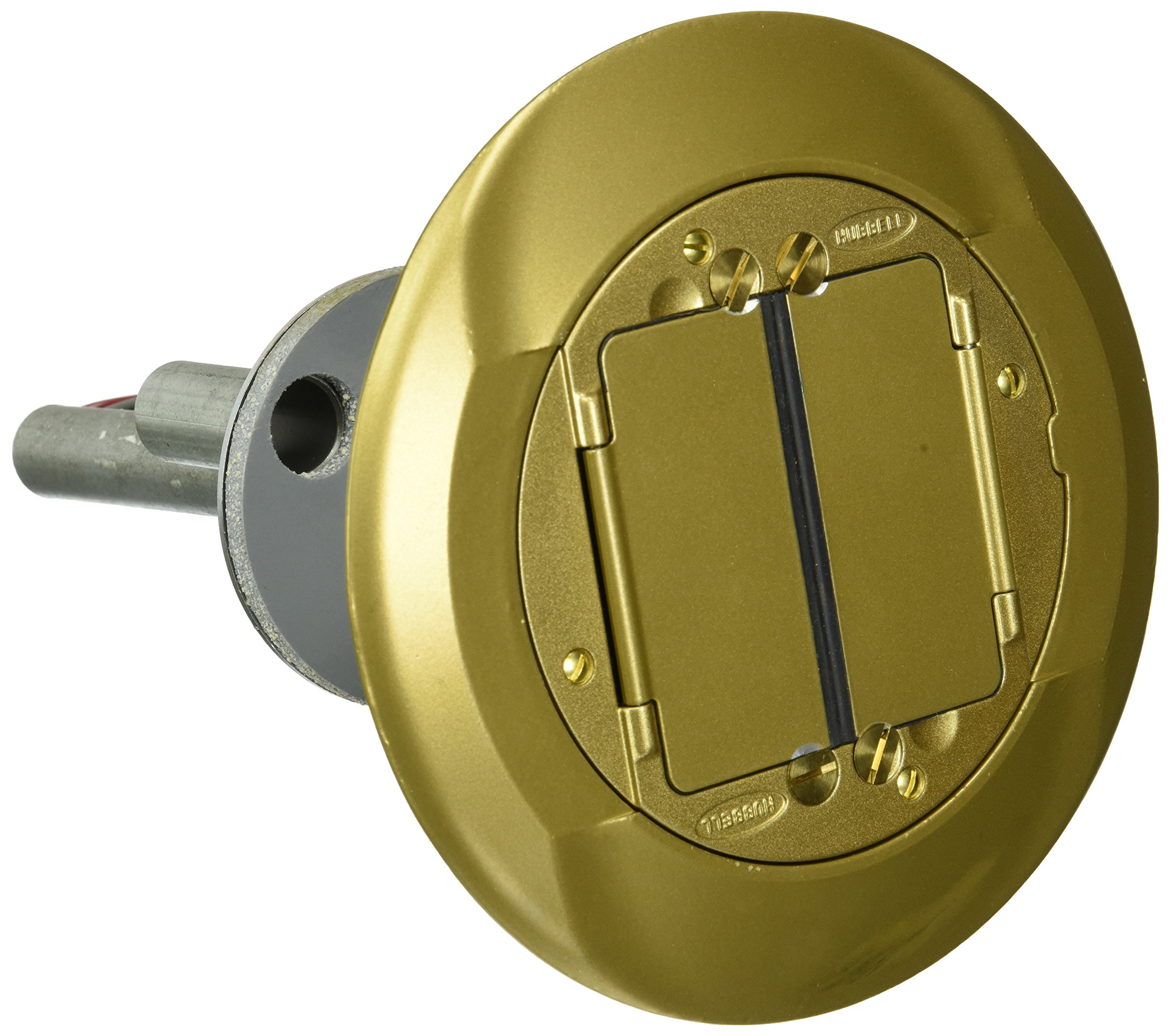Buy Hubbell Wiring Systems S1PT4X4BRS SystemOne Brass Finish 1 Piece ...