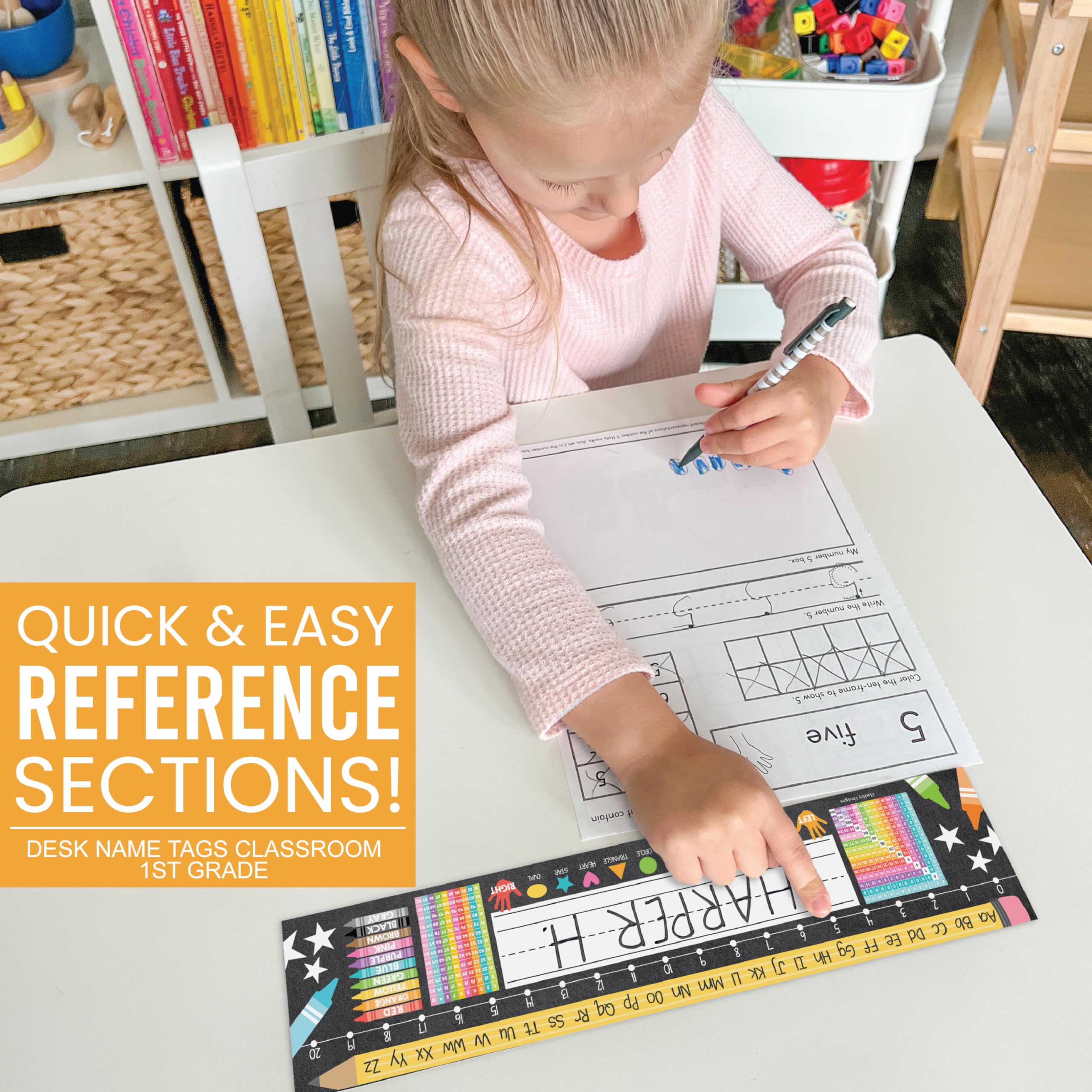 Snapklik.com : Hadley Designs Desk Name Tags For Classroom 25 Student ...