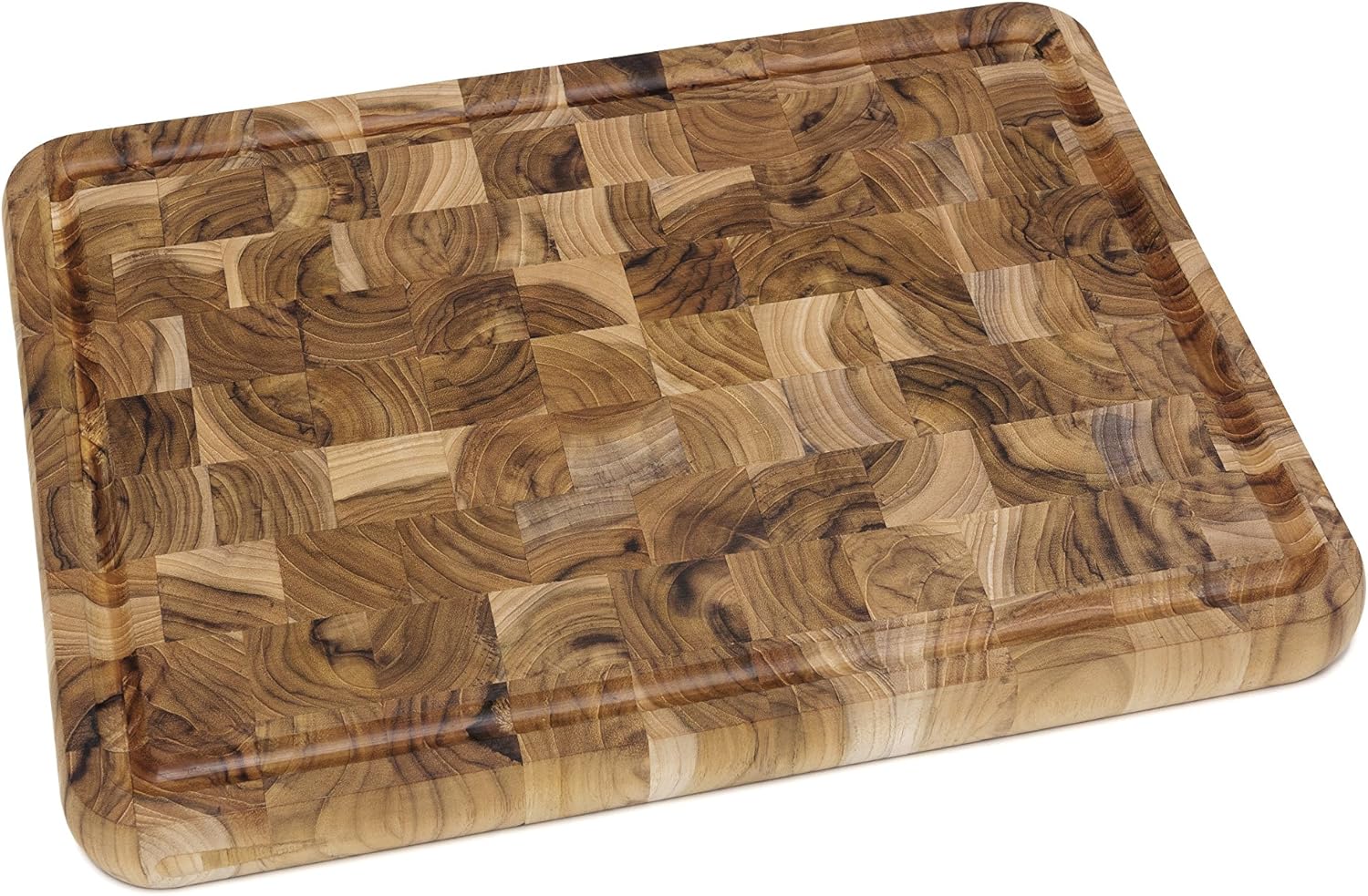 Buy Lipper International Teak Wood End Grain Kitchen Cutting and ...