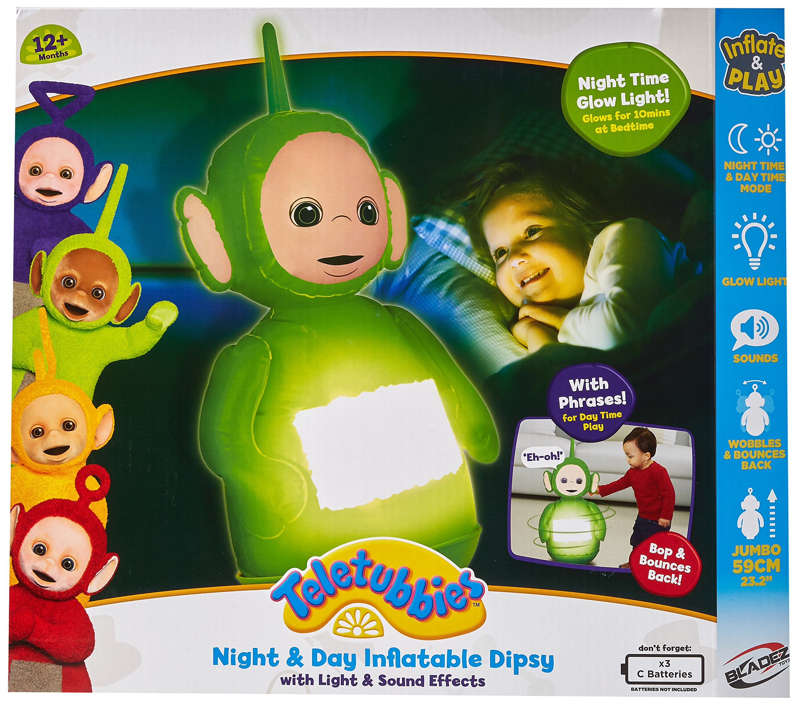 DHX Teletubbies Inflatable Teletubbies Lights & Sounds Rocker Dipsy ...