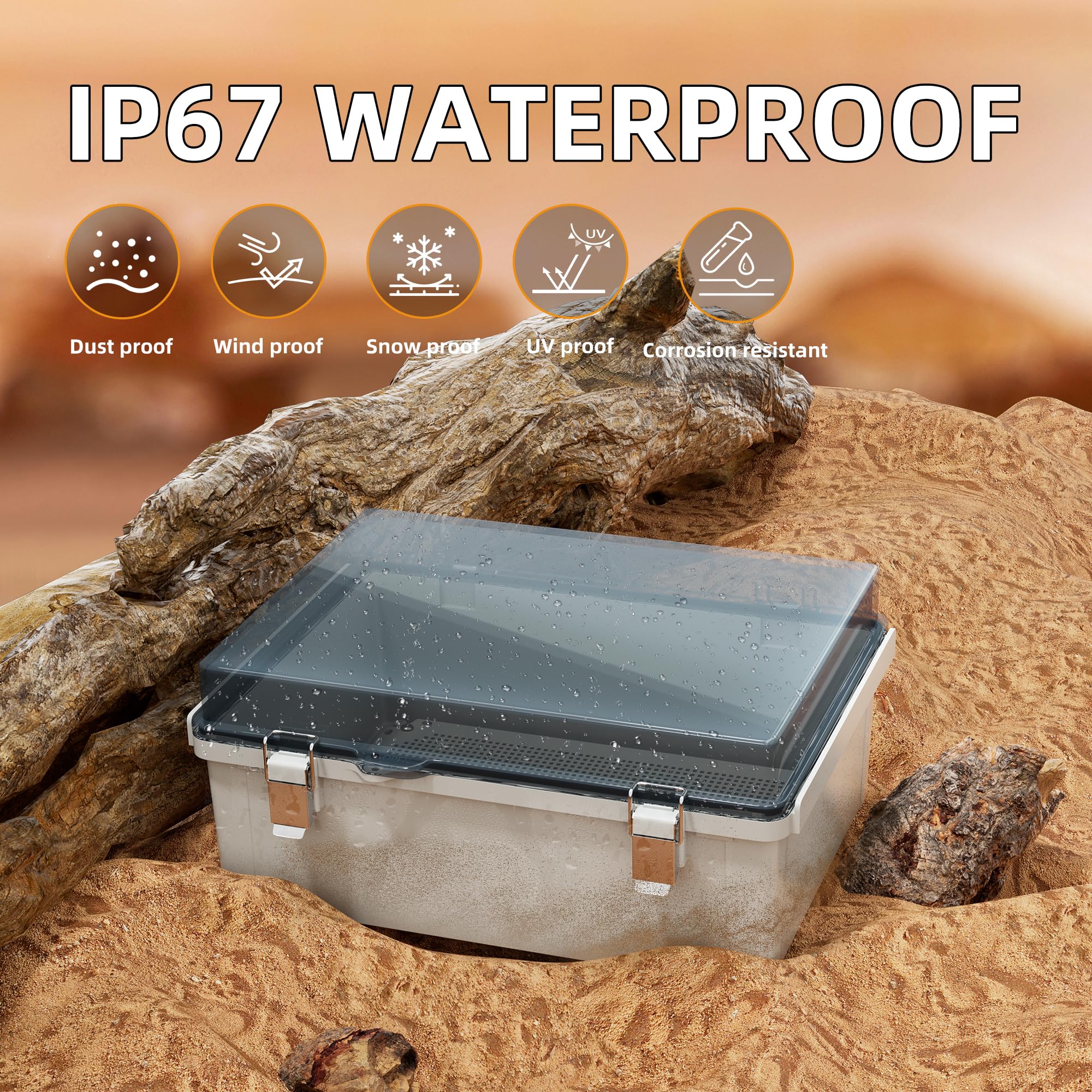 Snapklik.com : Electrical Box Weatherproof Plastic Junction Box ...