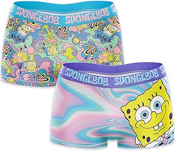 SpongeBob SquarePants Women's Sports Bra and Boy Short Underwear Set in ...