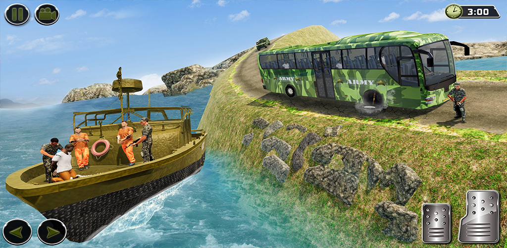 Prison Escape Game Army Prisoner Game Police Prisoner Transport Bus ...