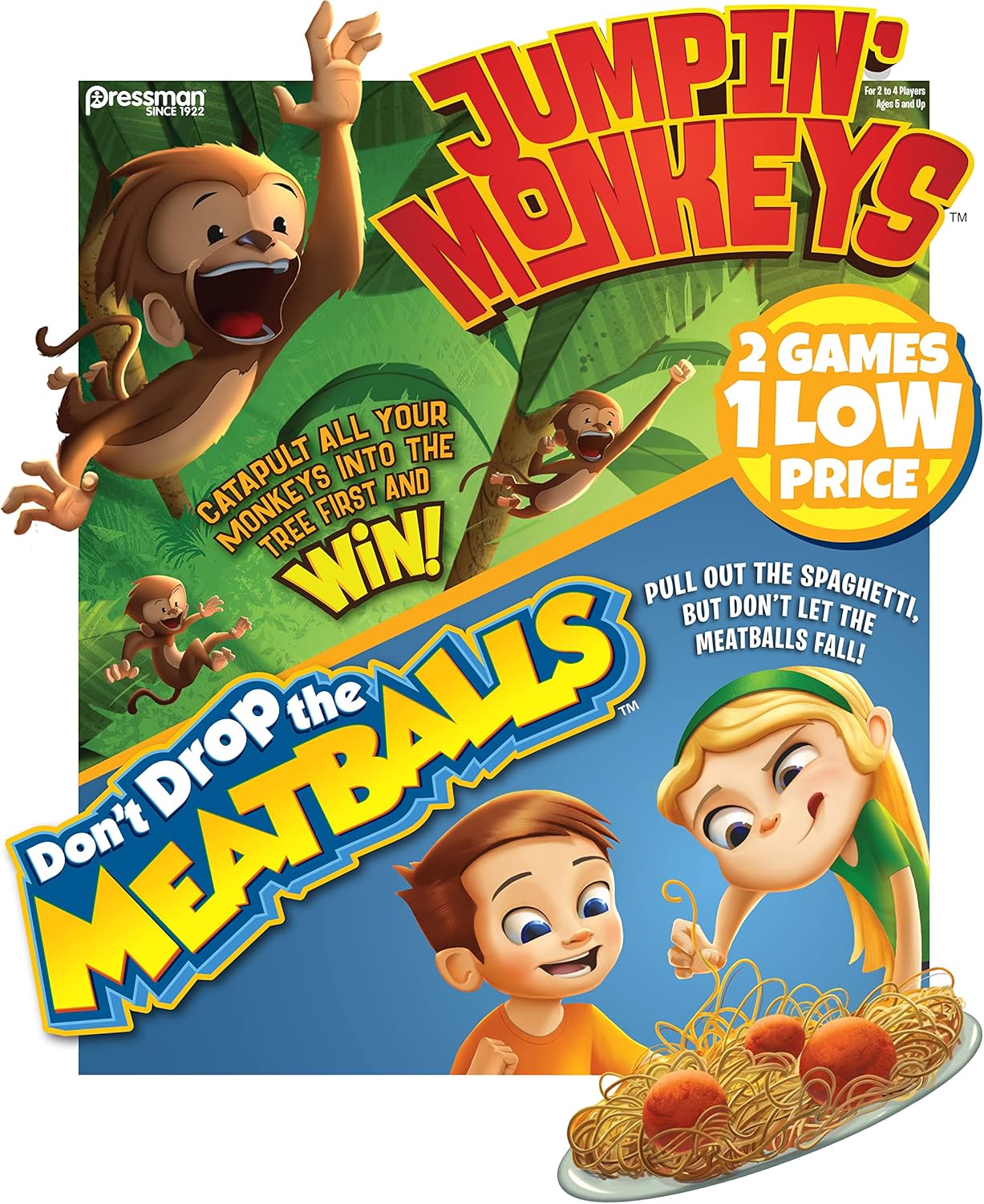 Jumpin' Monkeys/Don't Drop the Meatballs Combo : Amazon.co.uk: Home & Kitchen