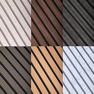 Slat Wall Panel - Volga Panels™ (Walnut) : Amazon.co.uk: DIY & Tools