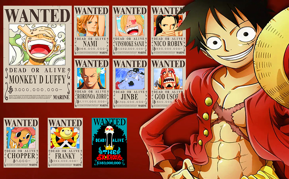 Snapklik.com : Anime OP Wanted Posters 3021cm, New Bounty Edition ...