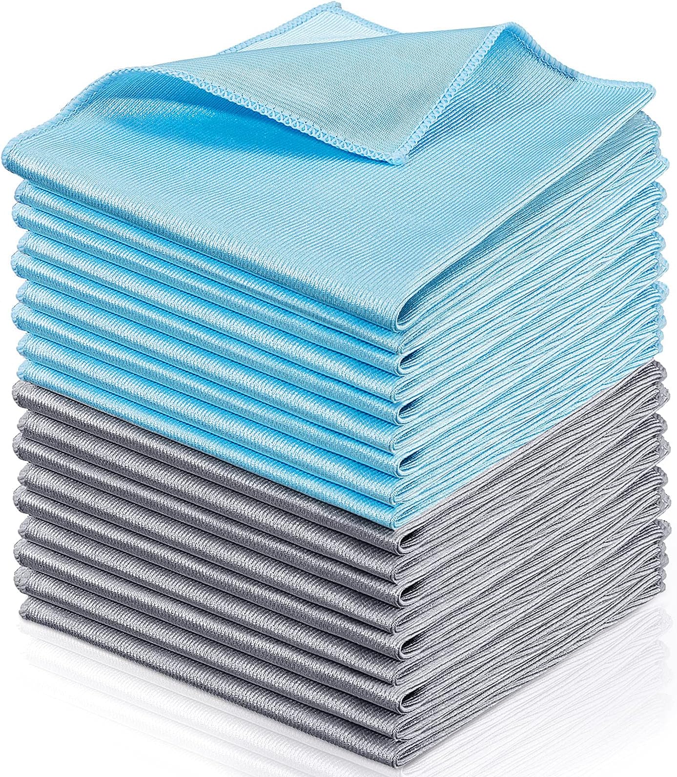 Amazon.com: Zflow Microfiber Glass Cleaning Cloths - 8 Pack (16 x 16 ...