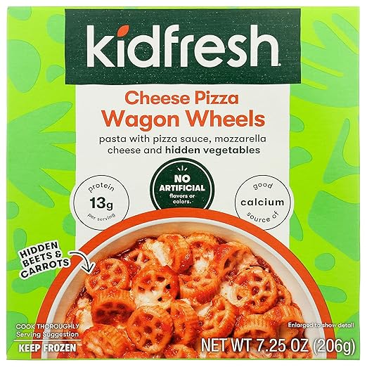 Amazon.com: Kidfresh Cheese Pizza Wagon Wheels Pasta, 7.25 Oz : Grocery ...