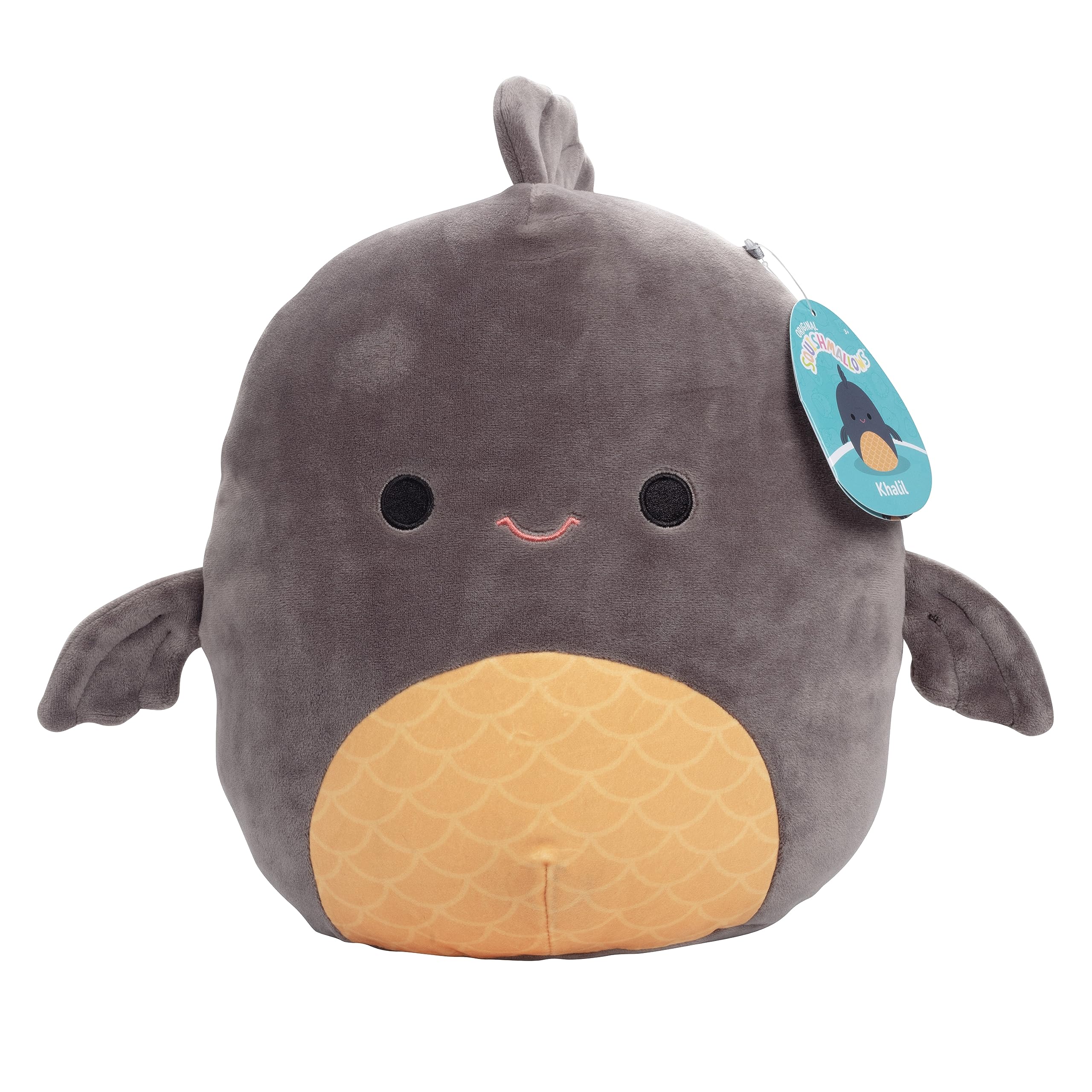 Squishmallows Original 10-Inch Khalil The Black Koi Fish - Official ...