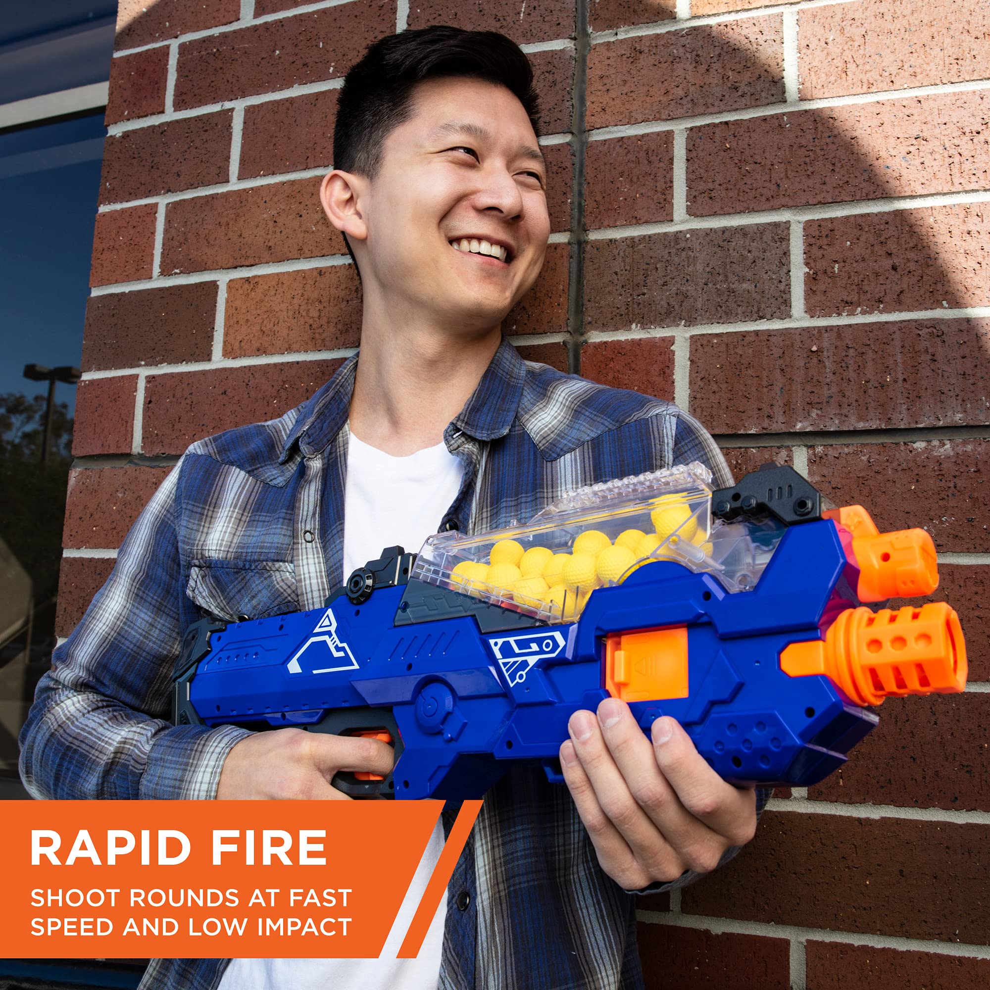 Buy Best Choice Products Kids Motorized Soft Foam Ball Gun, Electric ...