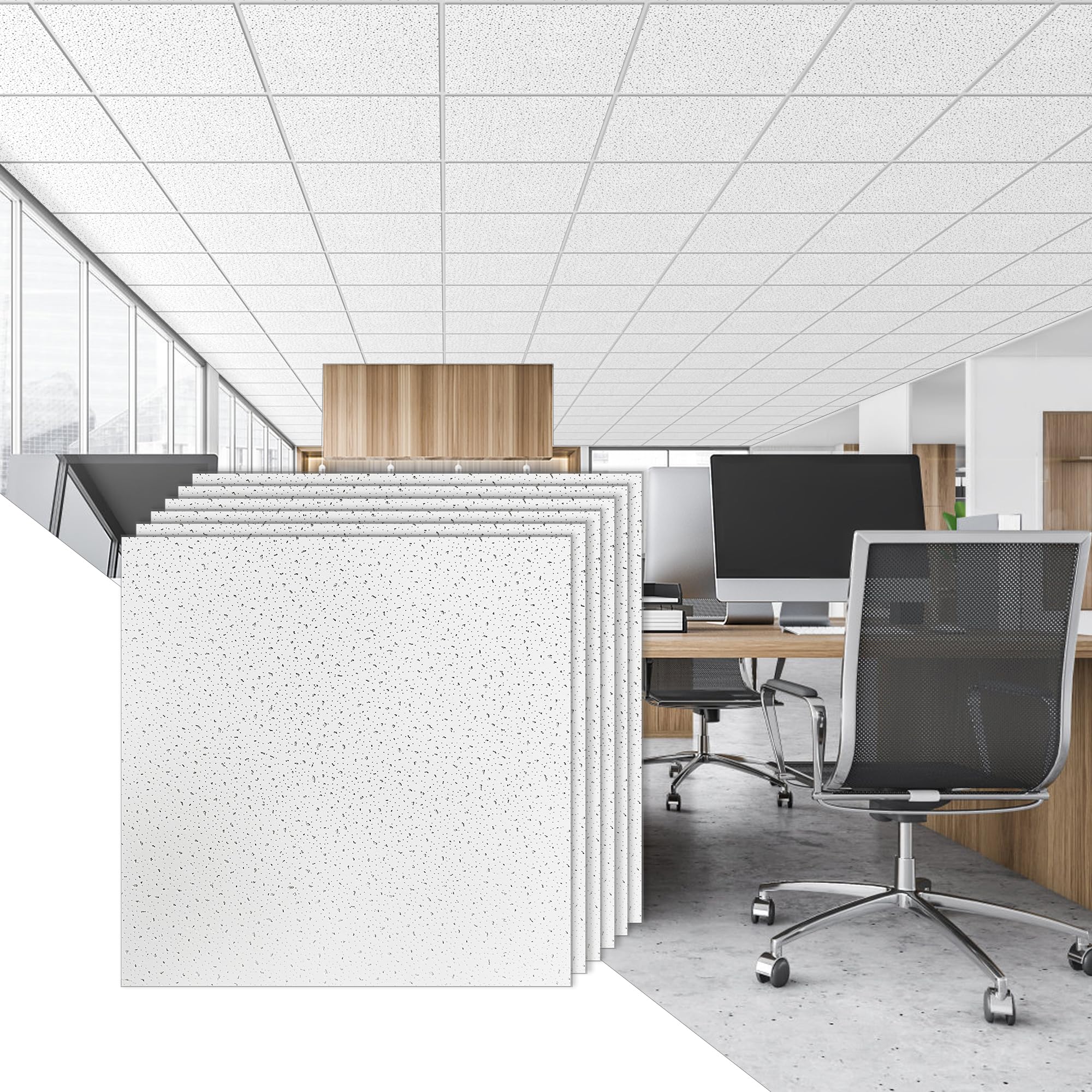 Snapklik.com : ROOMTEC 2 X 2ft Ceiling Tiles, Acoustic Ceilings For ...