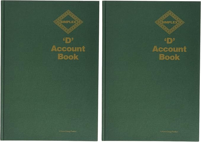 2X Simplex D Accounts Book - Green : Amazon.co.uk: Stationery & Office ...