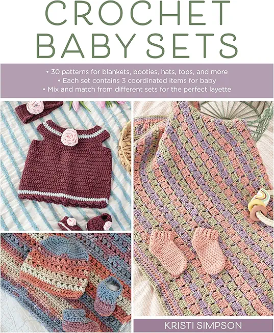 Beautiful Layettes: Crochet Patterns For Your Baby's First Days | CyCrochet