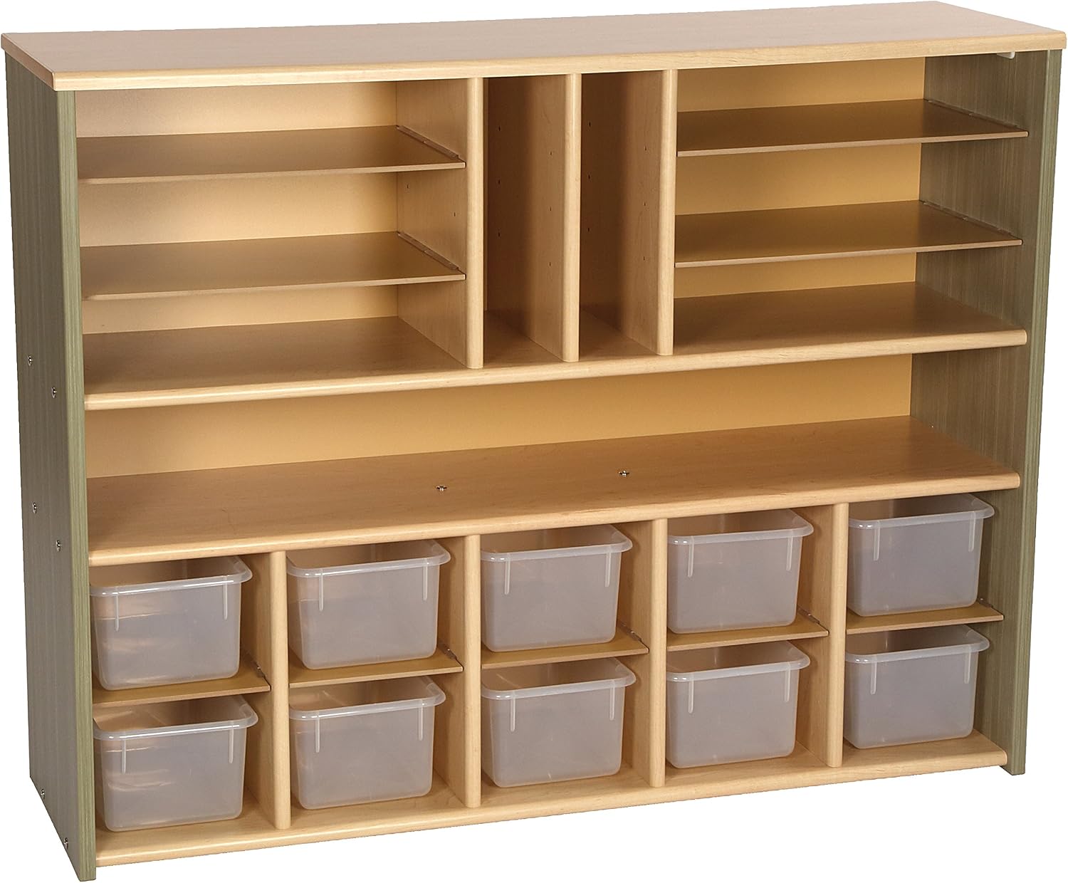 Amazon.com: Tot Mate Spacesaver Storage System with Trays, Mocha : Home ...