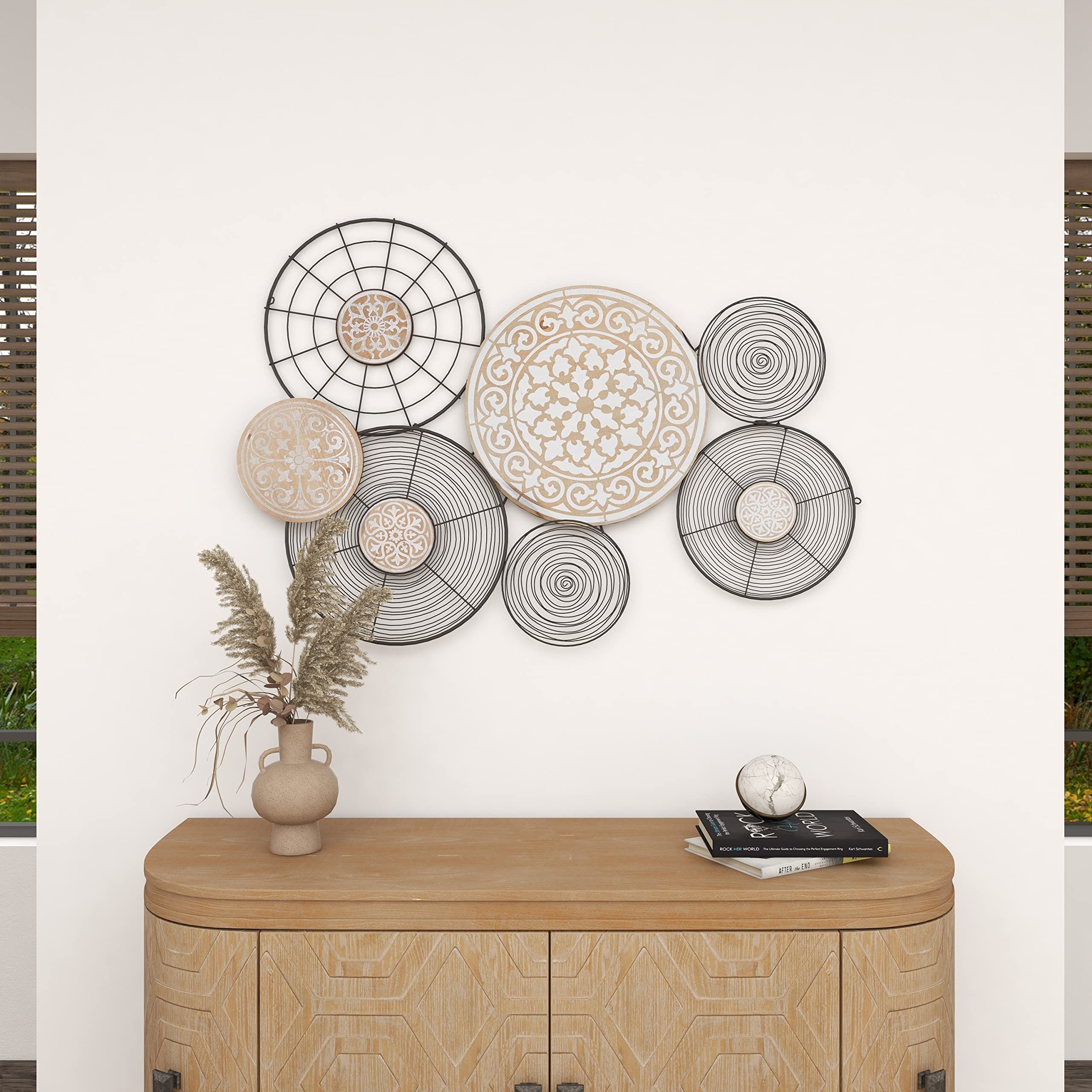 Deco 79 Wall Decor, 41" L x 25" W x 28" H, Black