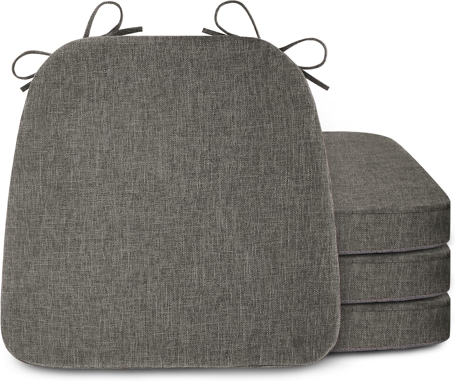 Amazon.com: FlyGulls Memory Foam Chair Cushions Set of 4 Chair Pads for ...